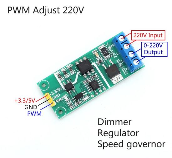 PWM AC Light Dimmer Module 110-220V for Arduino Raspberry PI 50/60hz Fan Motor. iotmug Traffic ...