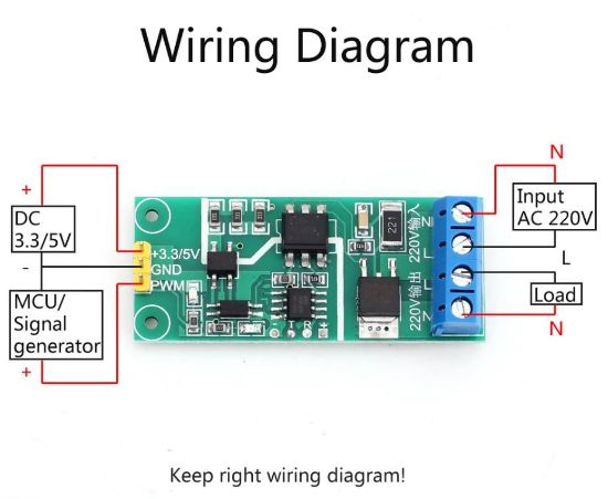 PWM AC Light Dimmer Module 110-220V for Arduino Raspberry PI 50/60hz Fan Motor. iotmug Traffic ...