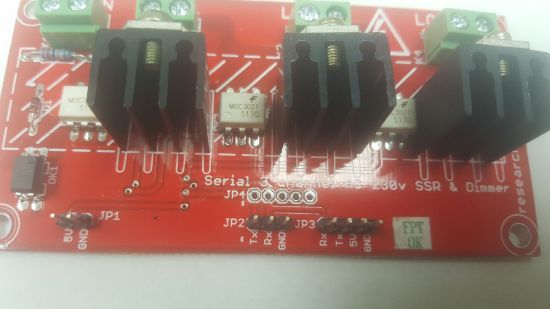 Serial 3 Channel AC SSR Dimmer For Arduino and Raspberry PI DIMMER on ...