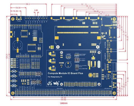 Compute Module IO Board Plus, for Raspberry Pi CM3, CM3L. iotmug ...