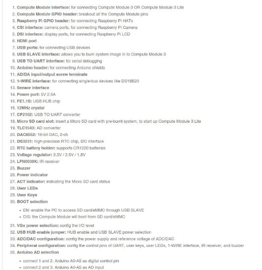 Compute Module IO Board Plus, for Raspberry Pi CM3, CM3L. iotmug ...