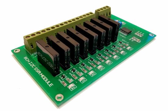 8 Channel I2C Solid State Relay Module For Arduino Raspberry PI and All ...