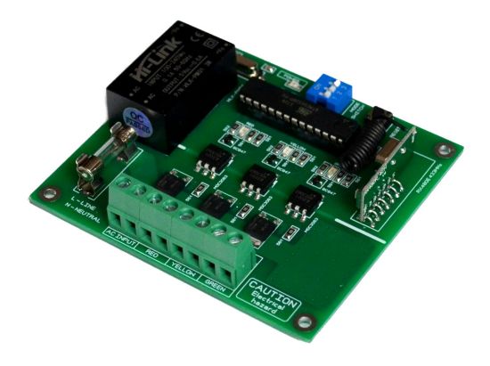 RC Remote Wireless 3CH Traffic Light Controller/Sequencer 100V-220VAC ...