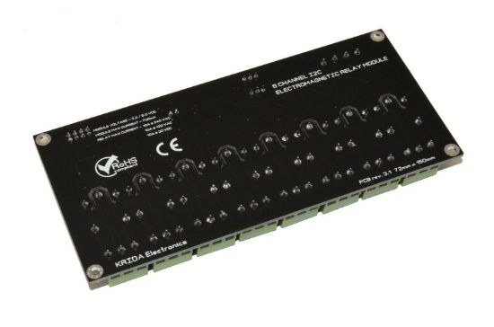 8 Channel I2C Electromagnetic Relay Module Arduino Raspberry 3.3V 5.0V ...