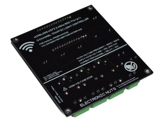 Wi-Fi 3CH Traffic Light Controller/Sequencer 110V-220VAC 50-60HZ upto ...