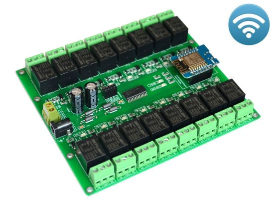 WiFi 16 Channel Electromagnetic Relay ESP8266 Module Smart Home ...