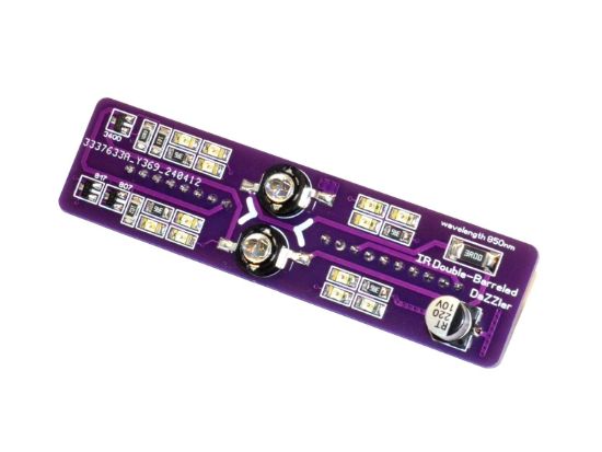 Flipper Zero Double Barreled IR LED Blaster dazzler 850nm. iotmug ...