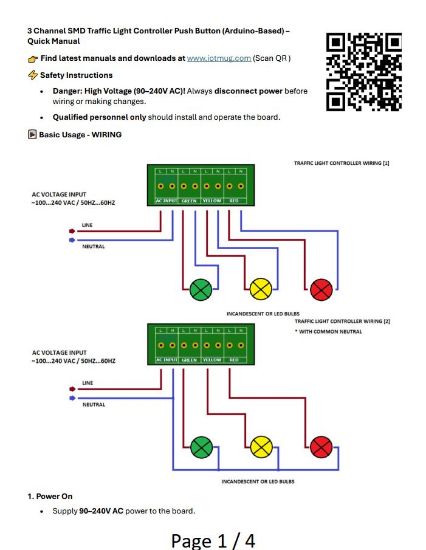 Traffic Light Controller Sequencer Changer 3 Channel 110/240V AC Loaded ...